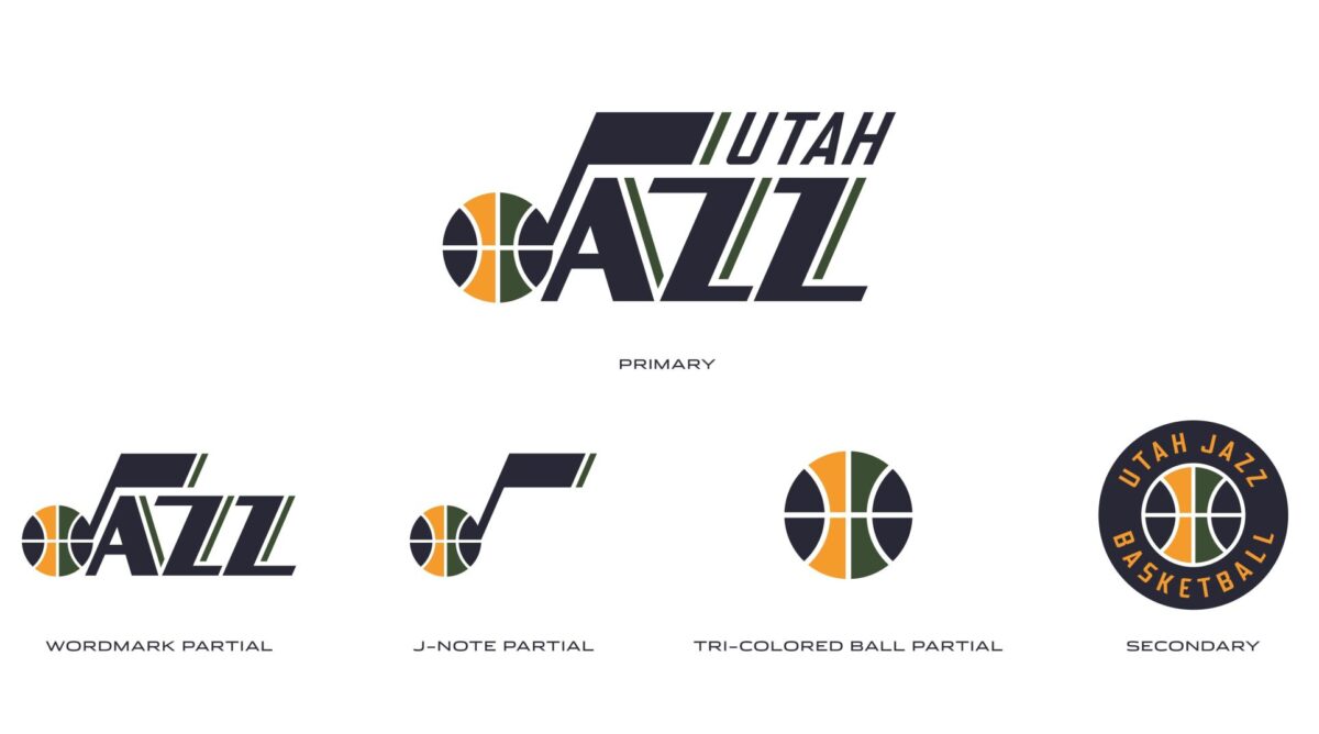 Utah Jazz reveal modified logos, uniforms and court design in ...